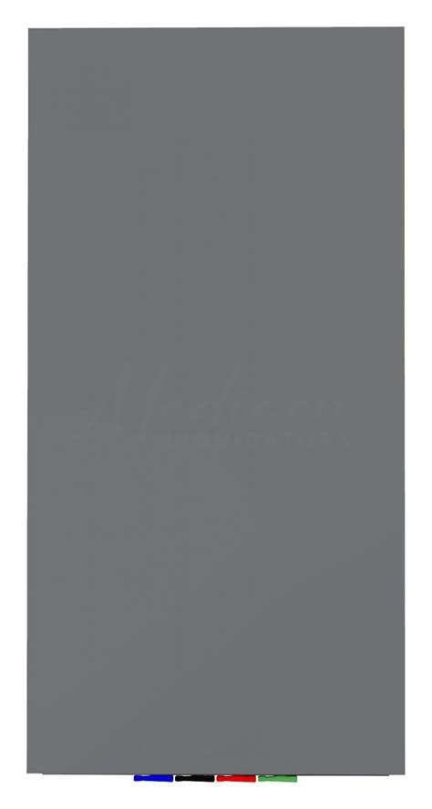 Smoke Magnetic Glass Dry Erase Whiteboard Aria By Ghent