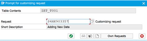 Creating Tables In Sap Transactional Customizing And Master Data