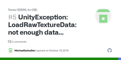 Unityexception Loadrawtexturedata Not Enough Data Provided Will Result In Overread · Issue