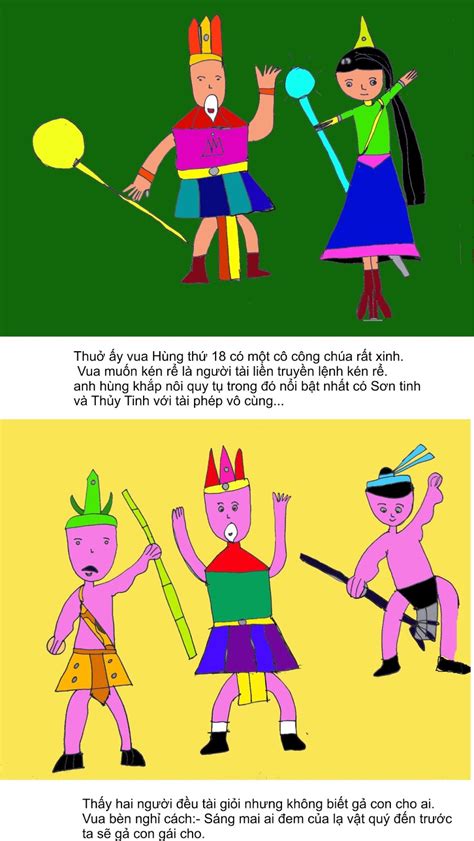 Truyện tranh Sơn tinh Thủy tinh