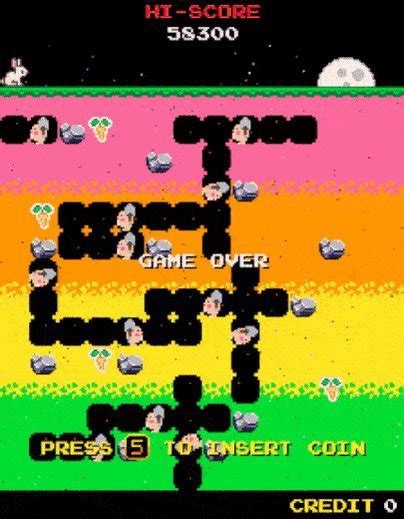 Dig Dug Game Over
