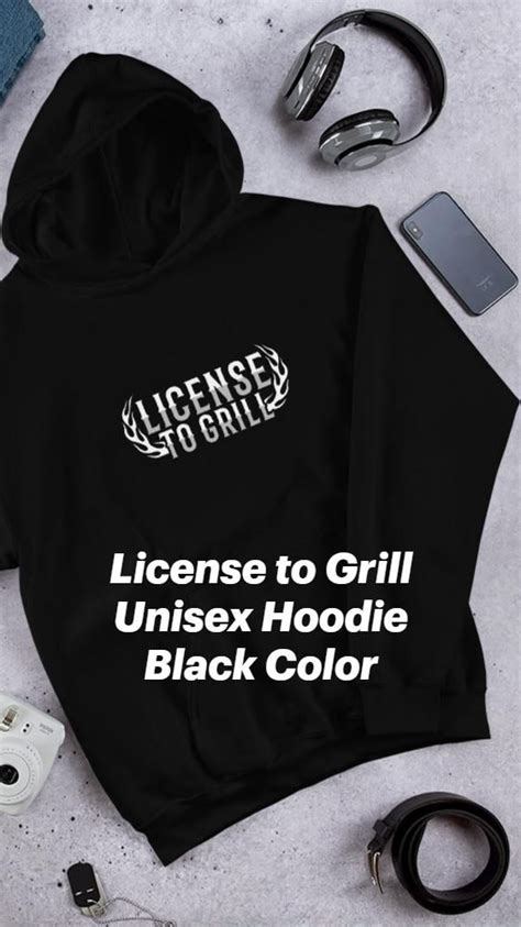 License To Grill Unisex Hoodie Unisex Hoodies Hoodies Womens Winter