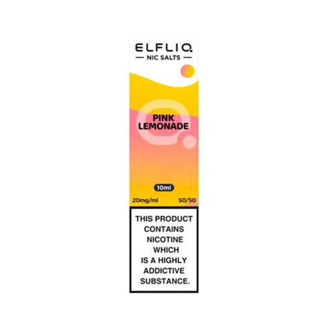 Pink Lemonade Nic Salt E Liquid By Elfliq Vaper