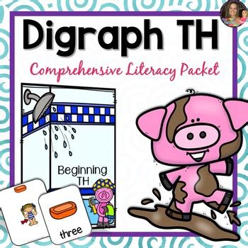 Digraph Th Task Cards Level Readers Center Games Worksheets