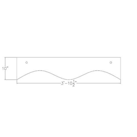 Escape Series 5l X 10h Alternating Cloud Acoustical Ceiling Baffles