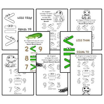 Comparing Numbers Anchor Chart Greater Than Less Than Anchor Chart Bundle