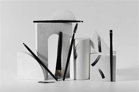 다른 유형의 브러시 스트로크 비교 무료 사진