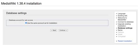 How To Select Database Type During Installation R Mediawiki