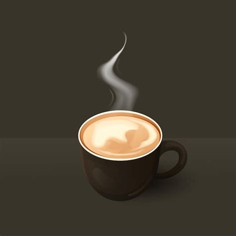 Premium Vector Black Cup Of Cofee