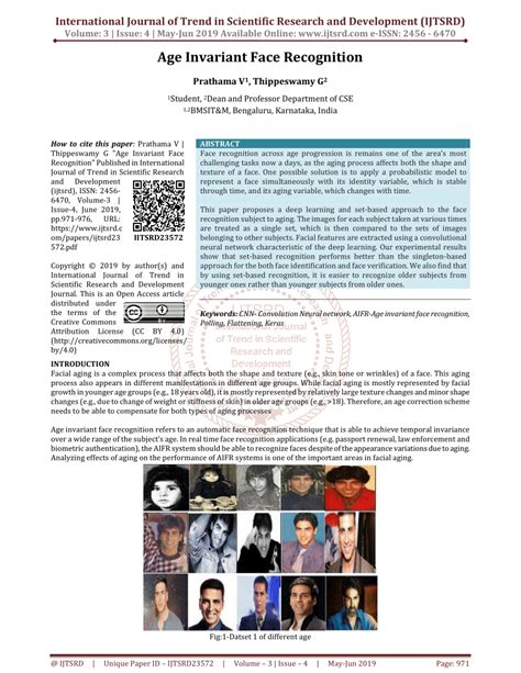 PDF Age Invariant Face Recognition