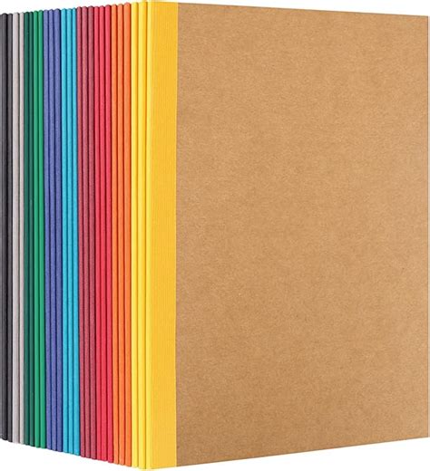 Eoout 26 Pack A5 Kraft Notebooks Composition Notebooks