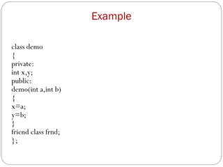 Friend Function C Ppt
