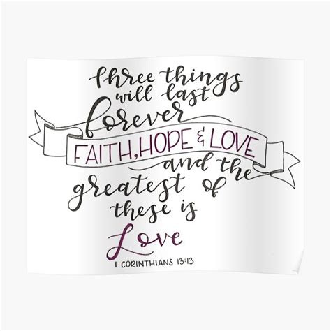 1 Corinthians 13 Posters Redbubble