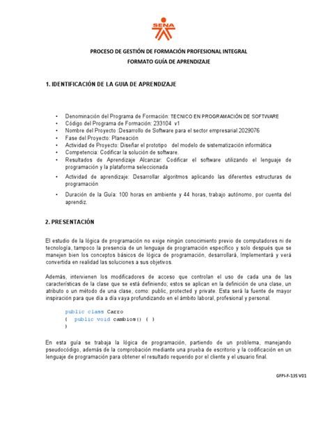 Guia 4 Desarrollo De Algoritmos Pdf Programación De Computadoras