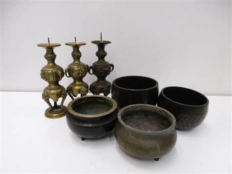 【傷や汚れあり】骨董祭 仏具 おまとめセット 蝋燭立て ロウソク ろうそく おりん 香炉 法具 法事 仏壇 使用品 現状品 傷汚れ等有 長期