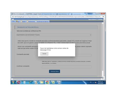 Error En Generar Firma Electr Nica Para Fel En Agencia Virtual Sat