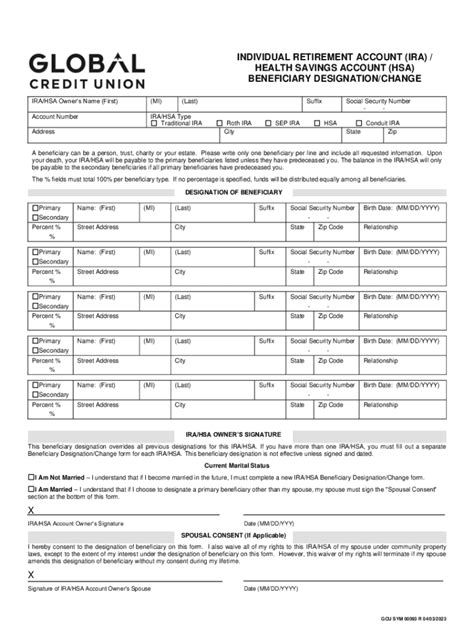 Fillable Online Health Savings Account Hsa Application Fax Email