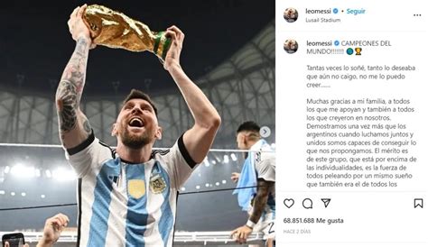 El récord que rompió Lionel Messi con su foto con la Copa GENTE Online