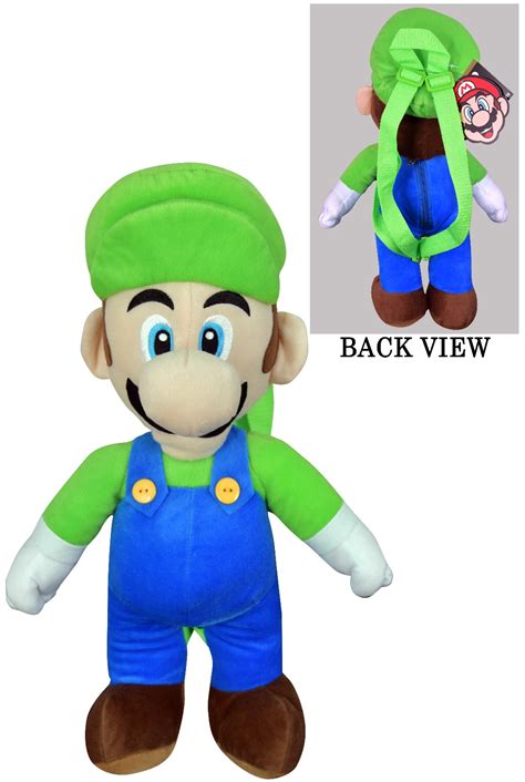 Wholesale Mario Brothers Luigi Plush Backpack Sku 2325972 Dollardays
