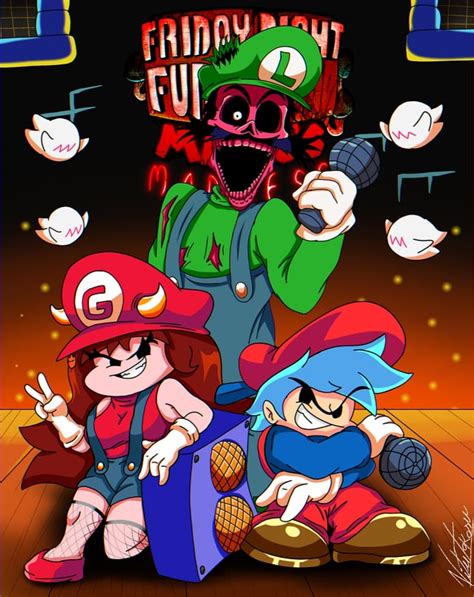 My Marios Madness V2 Fan Poster By Me Vitu Takasu Rfridaynightfunkin