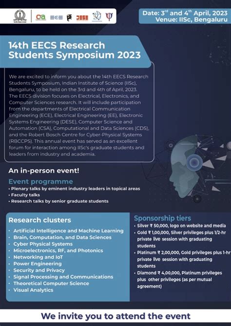 EECS IISc Bengaluru On Twitter Delighted To Announce The EECS