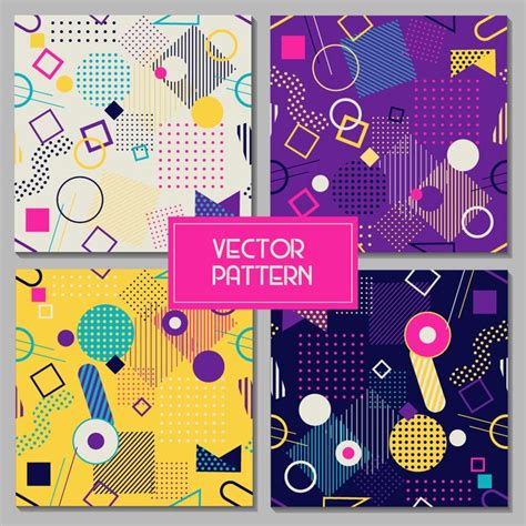 Premium Vector Geometric Line Circle Square Triangle And Dot Shapes