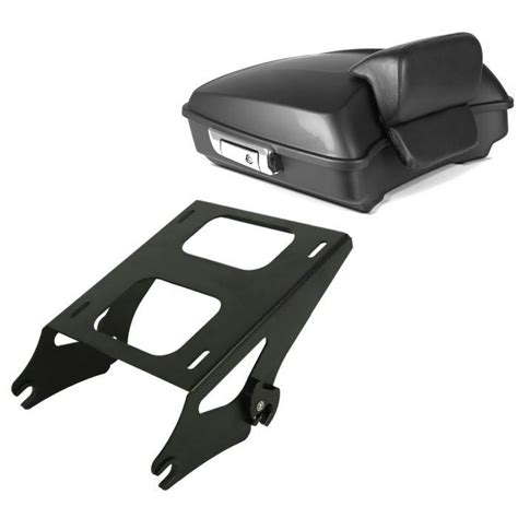 Set Topcase Compatible With Harley Davidson Street Glide Craftride Razor GB Black Matt