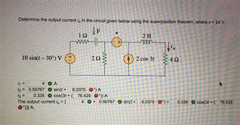 Solved Determine The Output Current Loin The Circuit Given