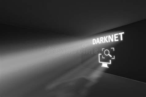 Darknet Rays Volume Light Concept 3d Stock Illustration Illustration Of Computer Network