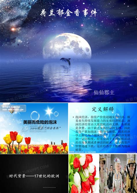 郁金香泡沫ppt模板下载 编号lygynmvl 熊猫办公