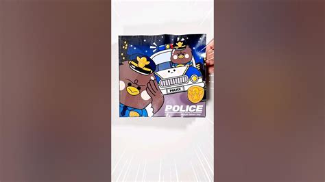 경찰서 도둑잡기 스퀴시북만들기 Paperdiy Craft 무료도안 Youtube