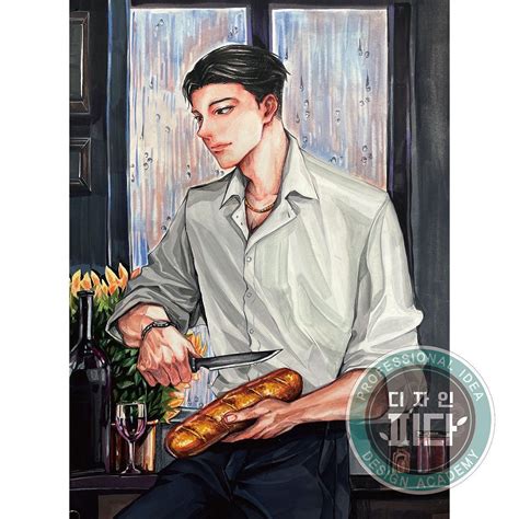 디자인피다 미술학원 초4 말에 디자인피다에서 미술을 시작한 민선 벌써 중2 내년엔 중3 캐릭터