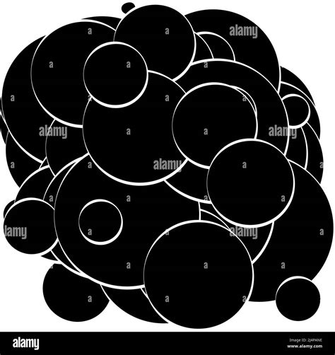 Abstract Overlapping Circles Pattern Vector Illustraiton Stock Vector Illustration Clip Art