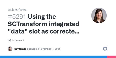 using the sctransform integrated data slot as corrected counts for