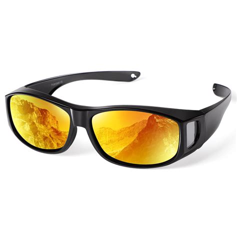 Tinhao Wrap Around Polarized Sunglasses Over Glasses Sunglasses For Men