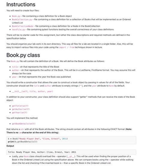 Solved Instructions You Will Need To Create Four Files Chegg Com