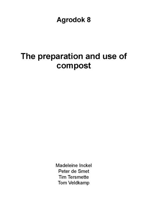 Compost Preparation Methods Pdf 91751 Preparation And Use Of Compost