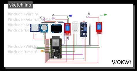 Smart Honme Central Control System Wokwi Esp32 Stm32 Arduino Simulator