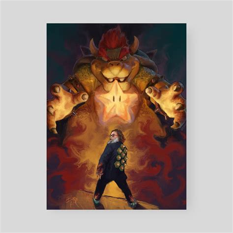 Bowser Fanart An Art Print By Beatriz Usano Inprnt