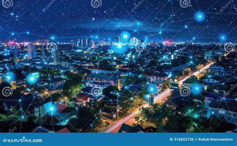 Smart Grid Infrastructure Managing Electricity Distribution Stock