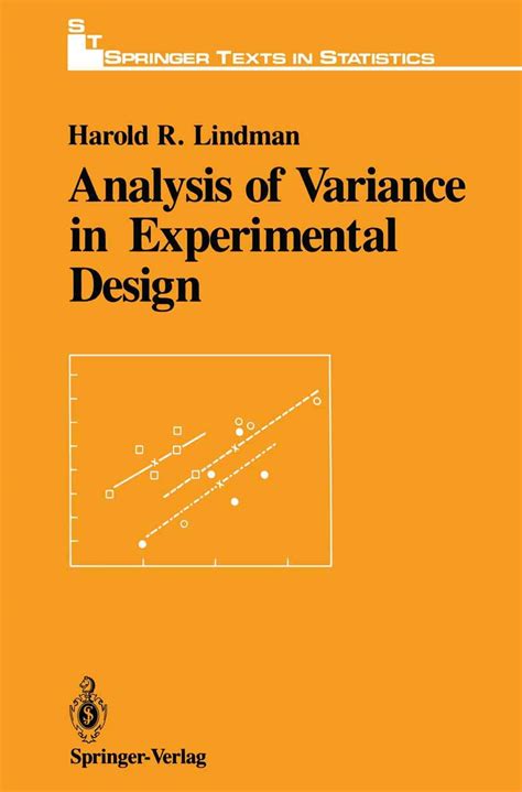 Analysis Of Variance In Experimental Design Springer Texts In