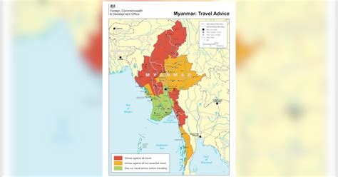 မြန်မာနိုင်ငံဆိုင်ရာ ခရီးသွားသတိပေးချက် ဗြိတိန်နိုင်ငံခြားရေးဌာန ထုတ်ပြန်