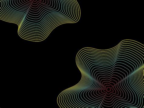 Premium Vector Colorful Wave Lines Pattern Frame Abstract Background