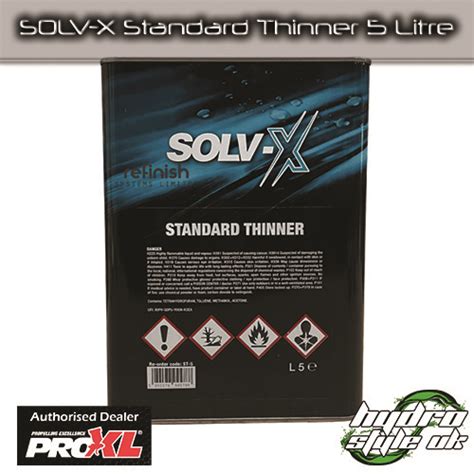 Solv X Standard Thinners And Gun Wash 5 Litre Hydro Style Uk