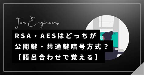 公開鍵RSA共通鍵AES暗号方式の違い語呂で覚えるIT技術ライフ