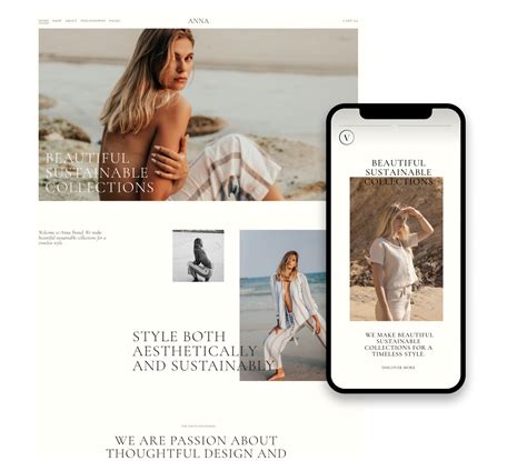 Anna Squarespace Template For E Commerce Verso Visual