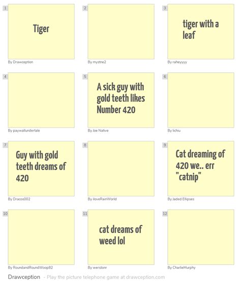 Tiger Drawception