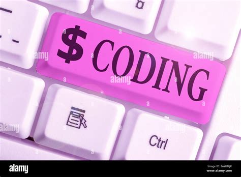Writing Note Showing Coding Business Concept For Assigning Code To