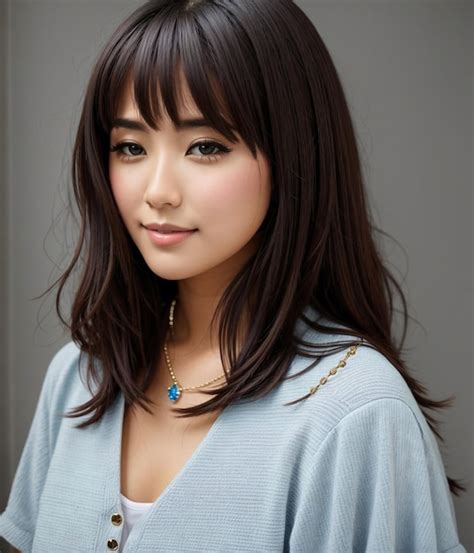 Premium Ai Image Portrait Of Beautifull Asian Girl Closeup