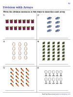 Division Arrays For Division Part One Worksheet Education